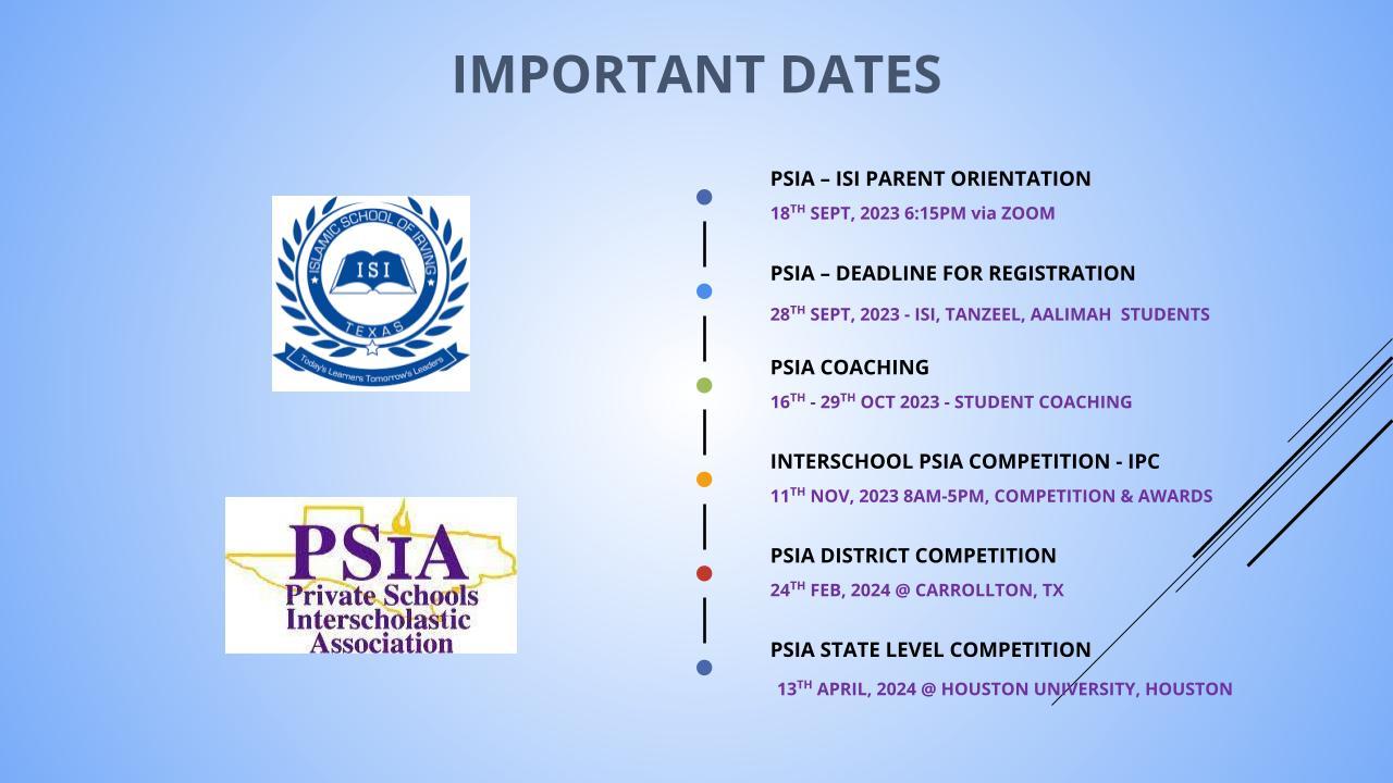 PSIA - Islamic School of Irving